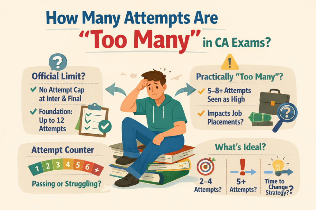 How Many Attempts Are “Too Many” in CA Exams? - BuddingCA